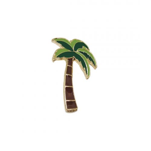 Palm Tree Pin Badge with Butterfly Clutch – Lymyted
